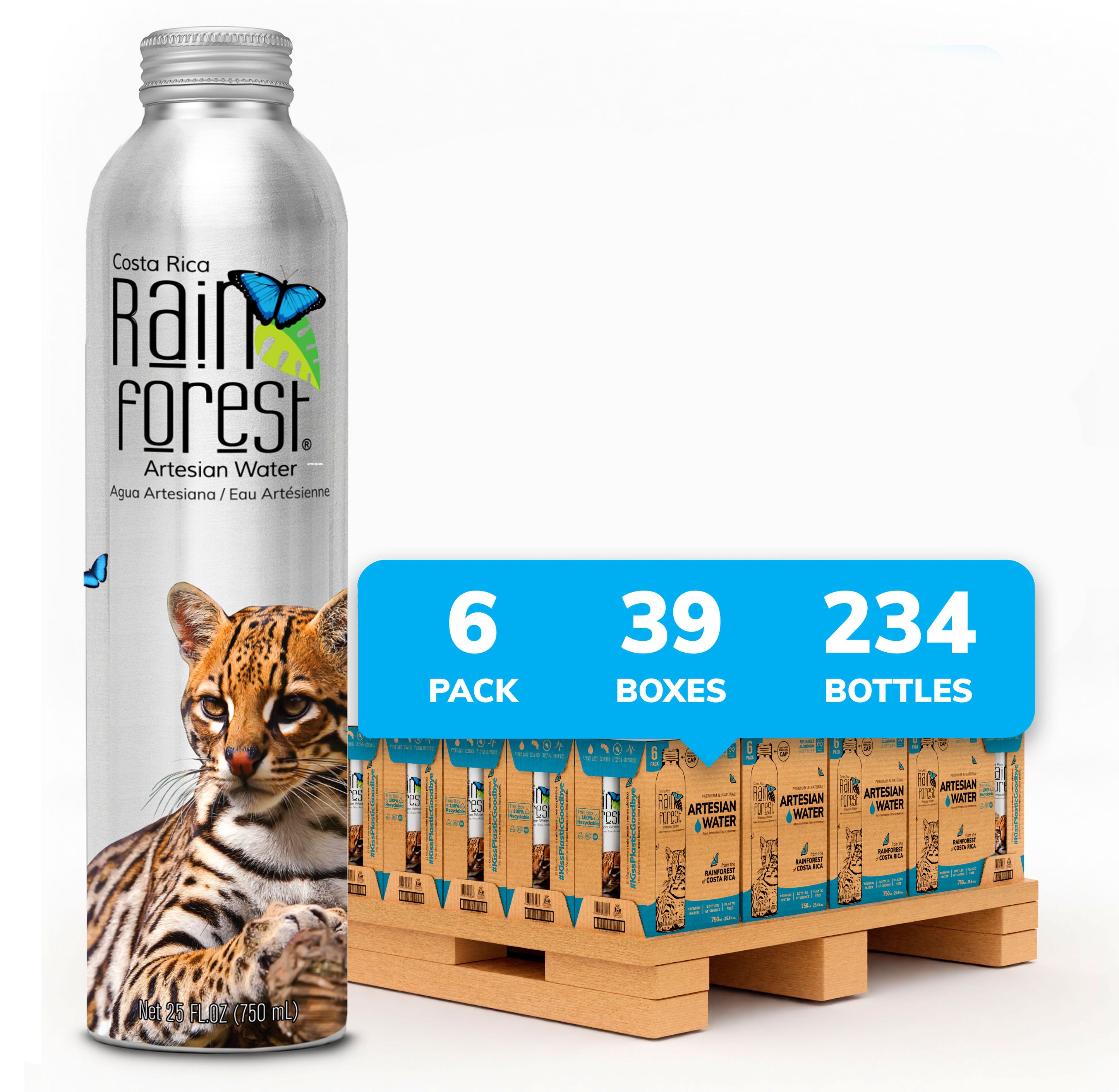 [Wholesale] RainForest Artesian Water Reusable Aluminum Bottle 750mL ...